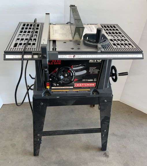 Craftsman compact table saw, 10" blade, 2.5 HP, 5000 RPM, complete ...