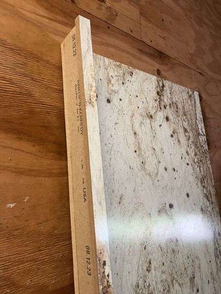 Countertop 25 1/2" x 96 3/4", coved integral backsplash birdseye ...