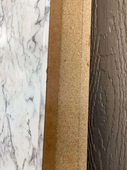 Countertop rolled premium Ogee nose with rolled backsplash, alabaster ...