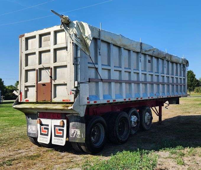 1989 Alfab Dump Trailer, Spring Ride, 2-Lift Axles, Liner, Comes with ...