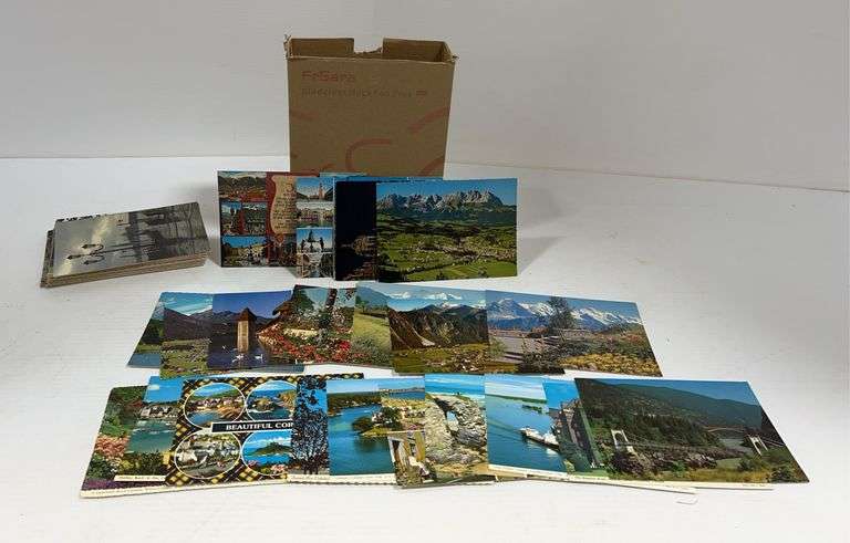 Over (200) Foreign postcards, 1940s to 1970s, mostly Europe and Canada ...