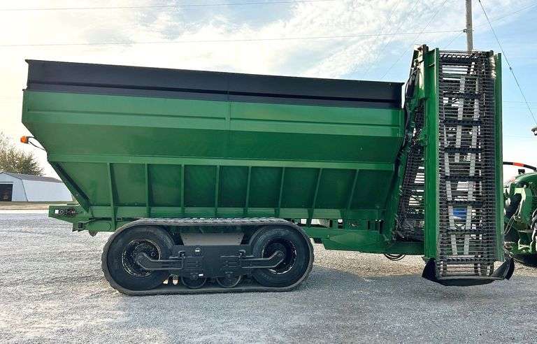 25-Ton+ Crop Cart on Tracks, Currently Set Up for Sugar Beets, Includes ...