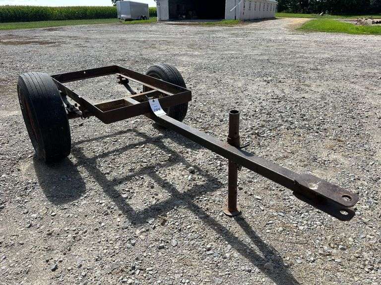 Rolling Wagon Setup, 25" x 49" Angle Iron Frame Base, Approximately 8 ...
