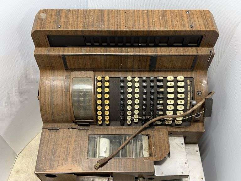 Vintage 1930s National cash register, 22 5/8"W x 28"H - Albrecht ...