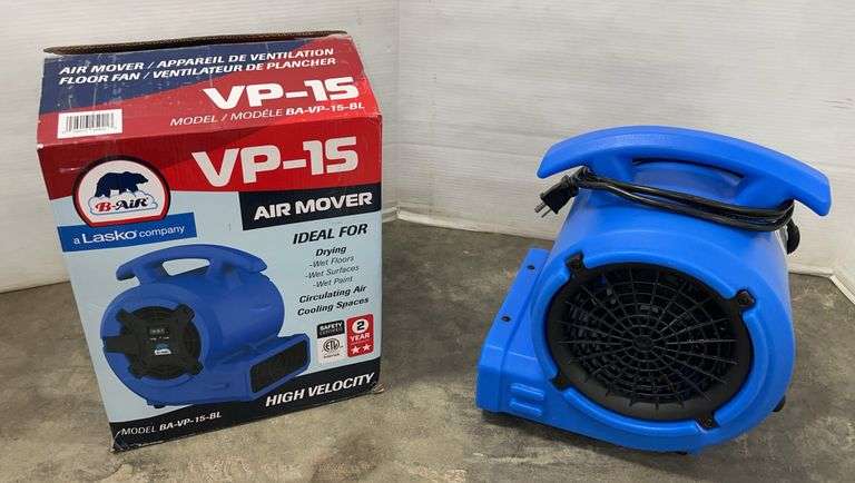 B-Air dry-out fan, Model No. YP-15, 3 AMPs of air flow, 0°, 45°, or 90 ...