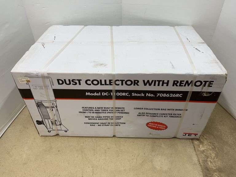 #336 in the Saginaw Road Auction - Jet dust collector with remote, box ...