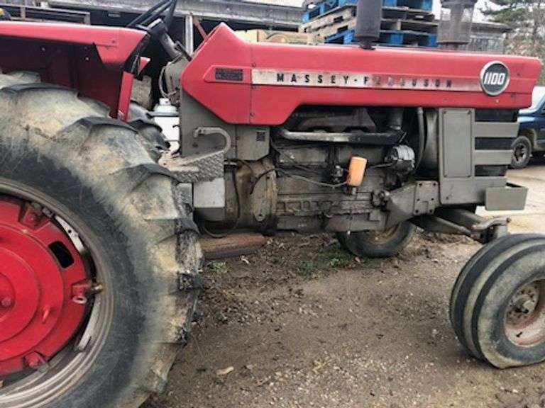 Massey Ferguson 1100 Diesel Tractor, (5930 Hours), 540 PTO, 18.4x34 ...