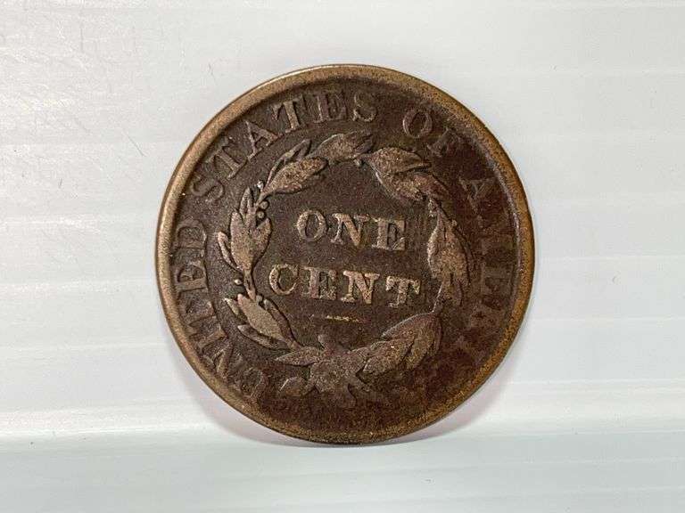 1830 US large cent, 195 years old, ex-nice, full date coin - Albrecht ...
