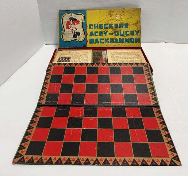 Old checkers game - Albrecht Auction Service