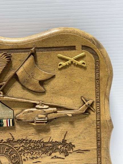3rd Armored Cavalry Regiment plaque, 14 1/2"W x 12"H - Albrecht Auction ...