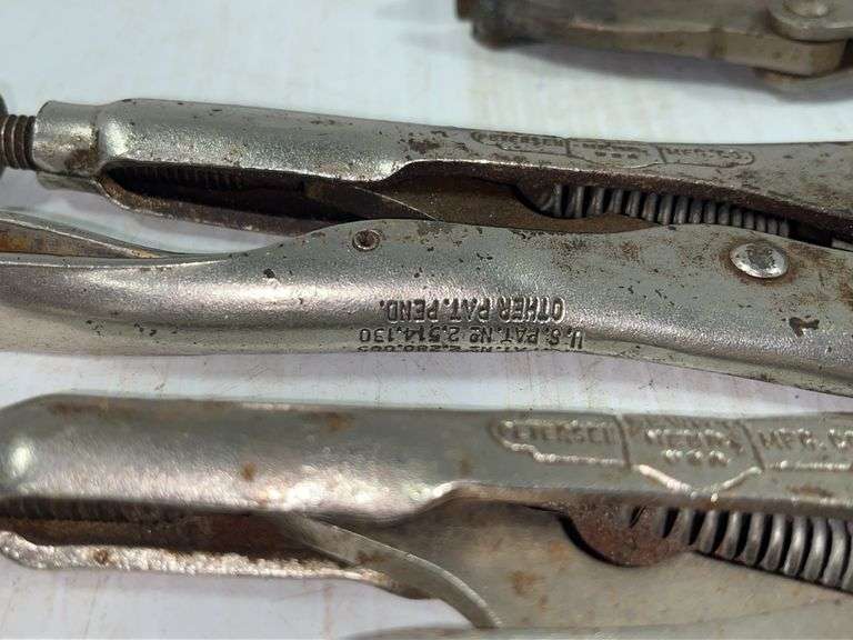 (7) Vise Grips, up to 9"L, some have rust, otherwise all good overall ...
