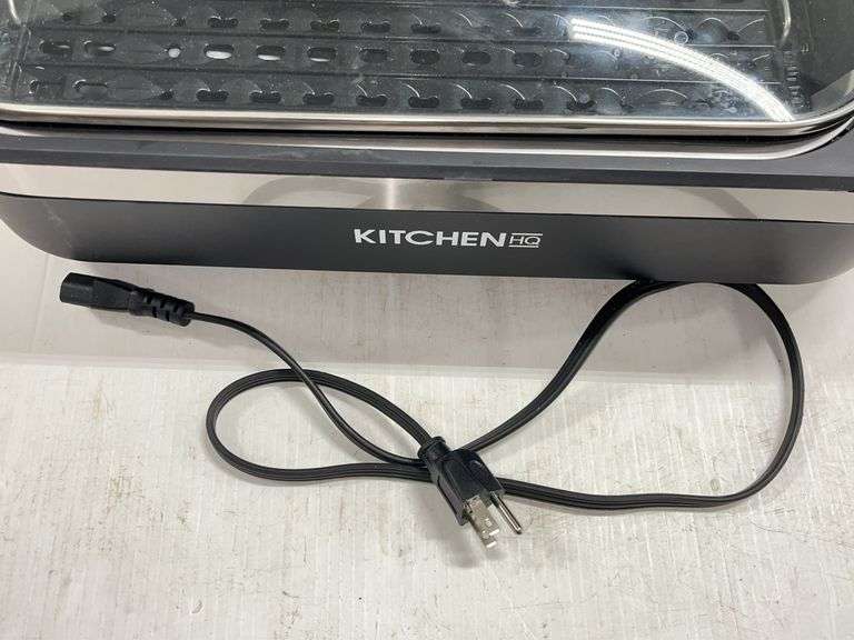Kitchen HQ air grill smokeless, 20"W, like new - Albrecht Auction Service