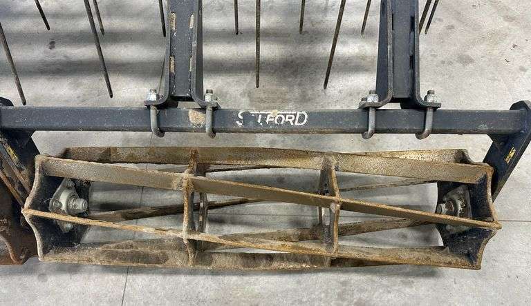 Salford 3-Bar Coil Tine Leveler with Rolling Basket, 48' Working Width ...