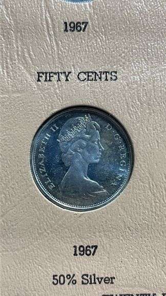 1867-1967 Queen Elizabeth II Canadian centennial coin collection set in ...