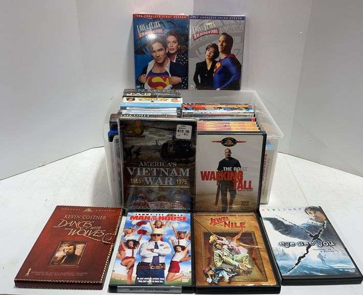 Over (50) DVD movies, includes complete seasons, collectors, approx. 10 ...