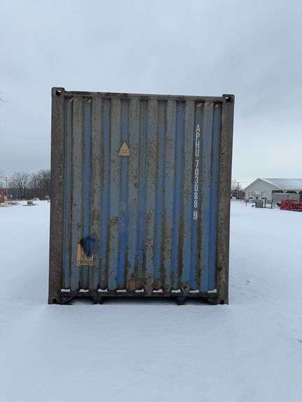 Used, 40' High Cube shipping container, Wind and weather tight, as is ...