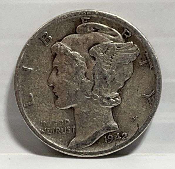 (500) Mercury silver dimes, 90% silver - Albrecht Auction Service