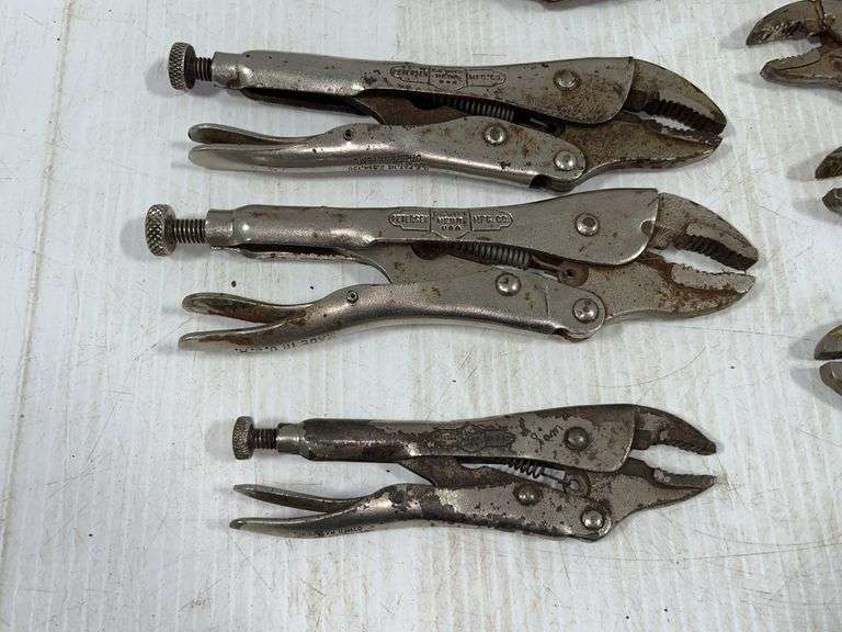(7) Vise Grips, up to 9"L, some have rust, otherwise all good overall ...