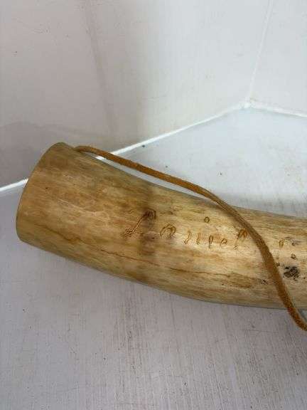 Daniel Boone horn, 16"L, The Cherokee Qualla Reservation - Albrecht ...