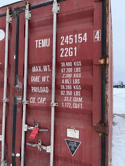 20' Shipping container, wind and water tight, and good floors ...