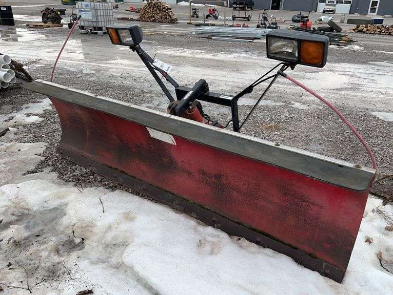 Western plow, 90"W, very good - Albrecht Auction Service