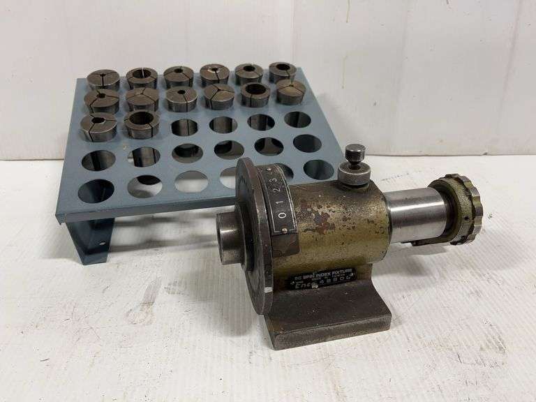 Tray of 5C Collets, and Enco 5C Collet Index Fixture - Albrecht Auction ...