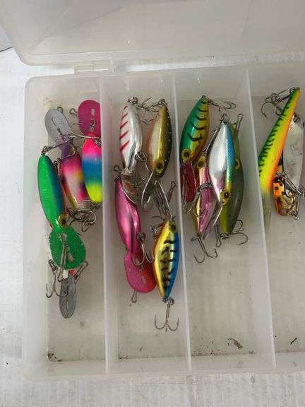 (20) Hot & Tot Thin Fins, (2) Stinger Spoons, Thunder Stick - Albrecht ...