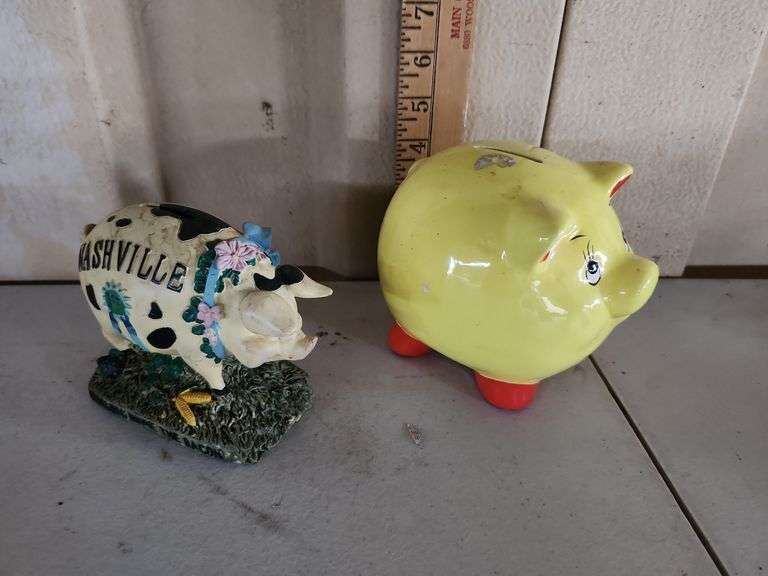 2 Pig Banks - Auction Ohio