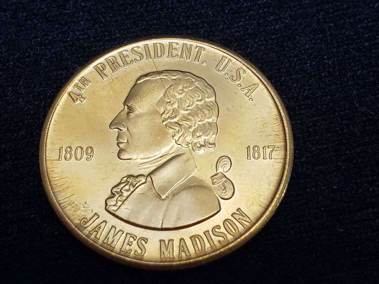 4th President USA James Madison - Token - Auction Ohio