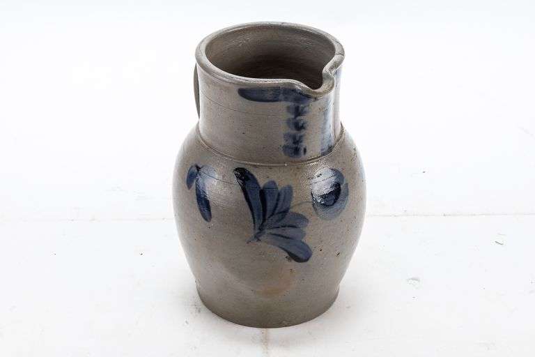 Beautiful Large Stoneware Pitcher - Auction Ohio