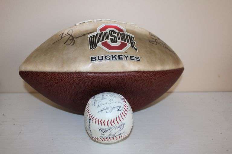 Autographed OSU Buckeyes Football & Baseball - Auction Ohio
