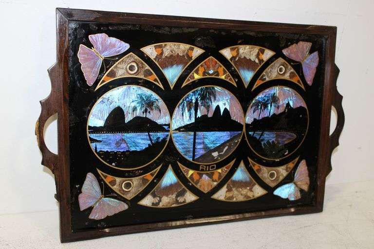 Butterfly Wing Serving Tray - Auction Ohio