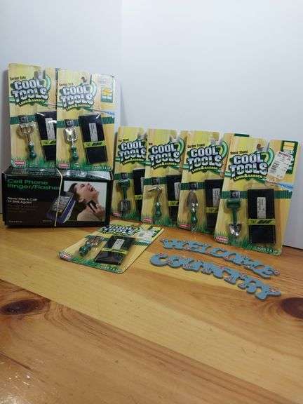 Seven Playskool Cool Tool Toys New, Two Wood Decor Pieces, One Cell ...