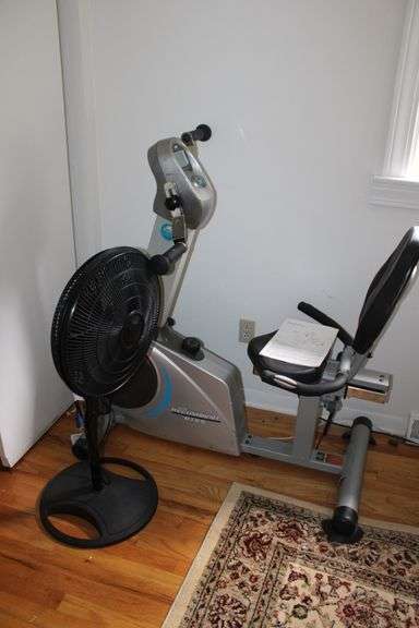 Recumbent Exercise Bike & Fan - Auction Ohio