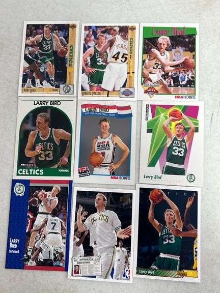 9 Larry Bird Cards - Auction Ohio