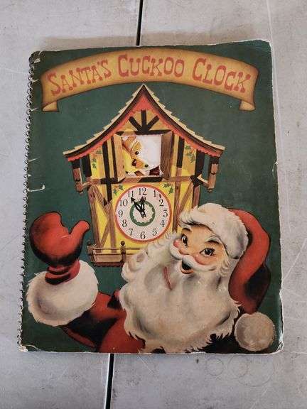 1954 Santa's Cuckoo Clock Story Book - Auction Ohio