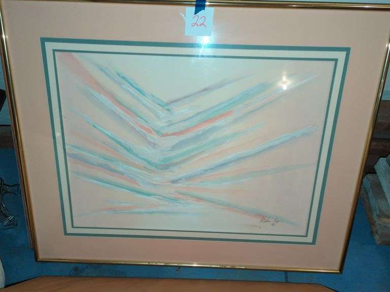 Stephan Kaye Signed and Numbered Abstract Art Print - Auction Ohio