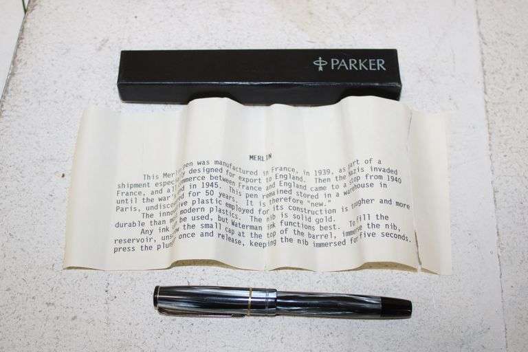 Parker Merlin 33 Fountain Pen with 14K Gold - Auction Ohio