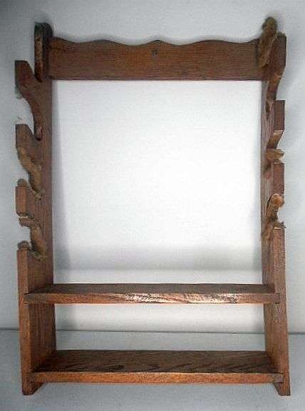 Oak Wall Mount Gun Rack - Auction Ohio