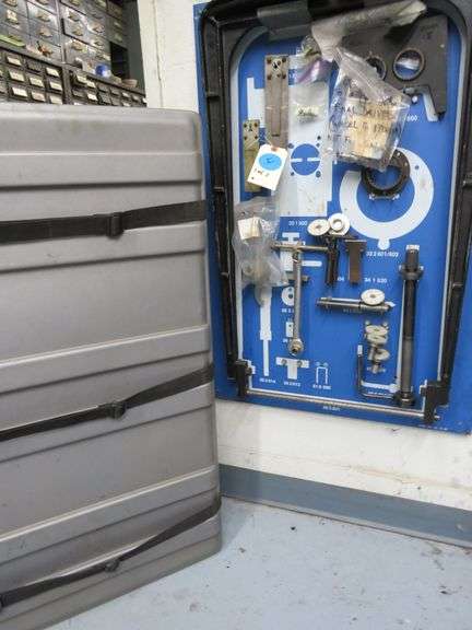 BMW Airhead Factory tools plus RARE Frame jig with travel case plus ...