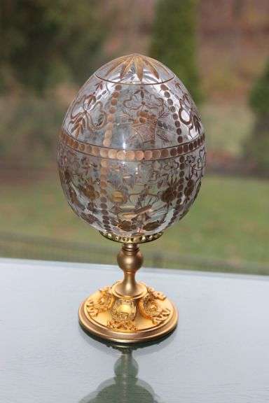 Faberge Crystal Egg - Auction Ohio