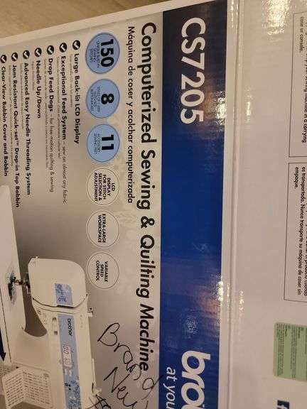 Brother CS7205 Computerized Sewing & Quilting Machine - Auction Ohio