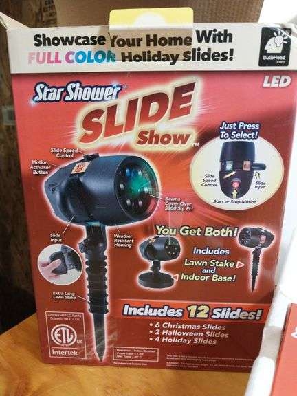 Star Shower Slideshow for the Yard or Side of Building - Auction Ohio