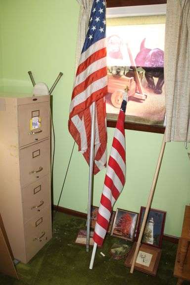 File Cabinet, Flags & More - Auction Ohio
