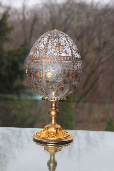 Faberge Crystal Egg - Auction Ohio