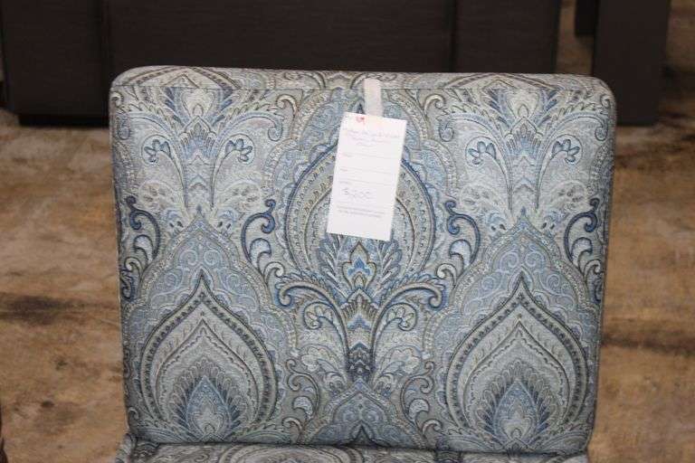 Blue Paisley Accent Chair - Auction Ohio