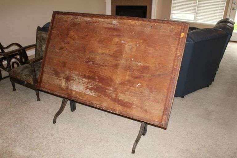 Antique Drafting Table - Auction Ohio