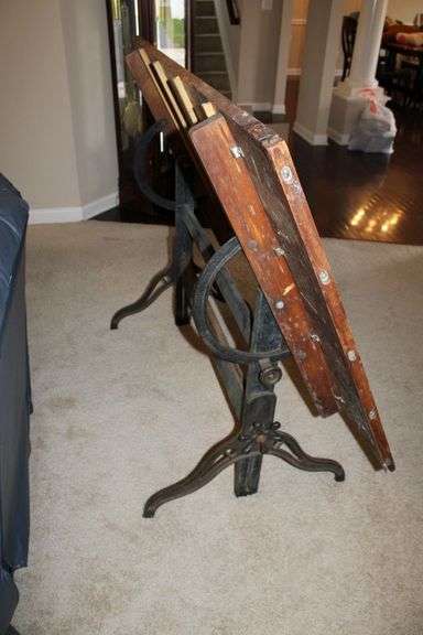 Antique Drafting Table - Auction Ohio
