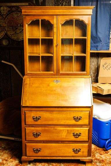 Vintage Maddox Colonial Wood Secretary - Auction Ohio