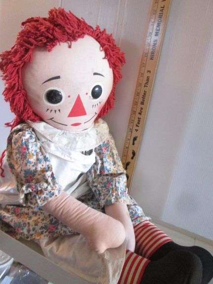Vintage Large Raggedy Ann Doll 40" - Auction Ohio